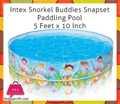 Intex Snorkel Buddies Snapset Paddling Pool - 5 Feet x 10 Inch - Age 3 ...