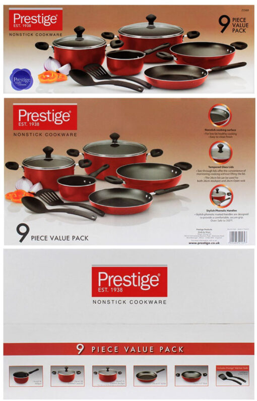 Prestige 9 Piece Non-Stick Value Pack Set 21569 in Pakistan