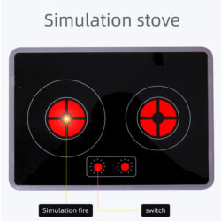 Modern Wooden Simulation Kitchen Set With Stainless Steel Kitchenware ...