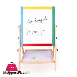 Buy Wooden Kids Learning Art Easel Magnetic Stationery Double Sided Drawing Board Kit - at Best ...