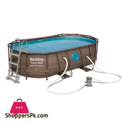 Bestway Power Steel Swim Vista Oval Pool 427x250x100CM - 56714 in Pakistan