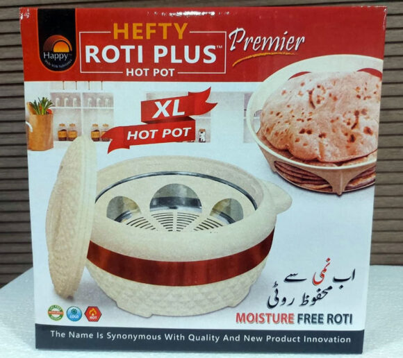 Happy Hefty Roti Plus Hot Pot Moisture Free Roti XL Size in Pakistan