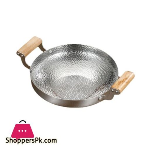 Kitchen Metal Pot Stainless Steel Double Handle Cooking Pot Household ...