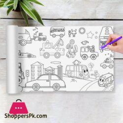Large Children Colouring Roll Arts Crafts Activity Coloring Book Paper ...