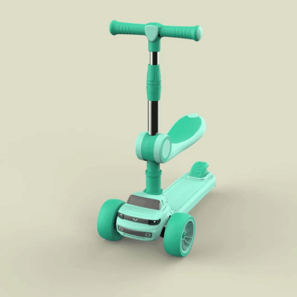 Scooter with Seat for Children to sit and Ride 2-7 Year baby Scooty Car ...